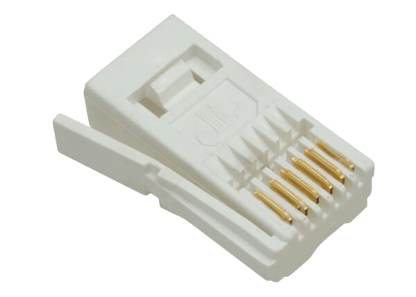 UK BT Style 6 Pin Telephone Plug (25 pack)