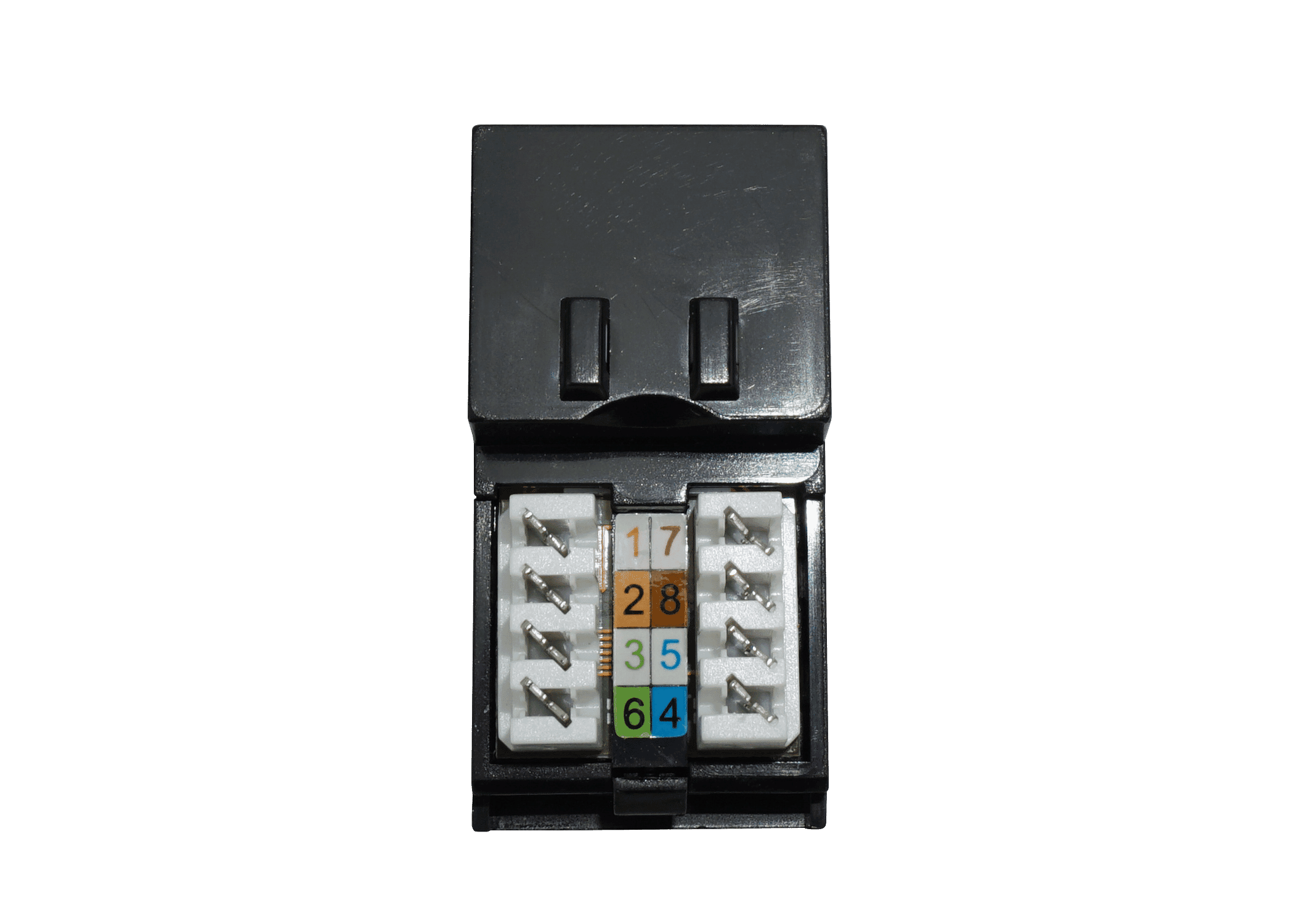 Cat 5e UTP RJ45 Euro Module White or Black