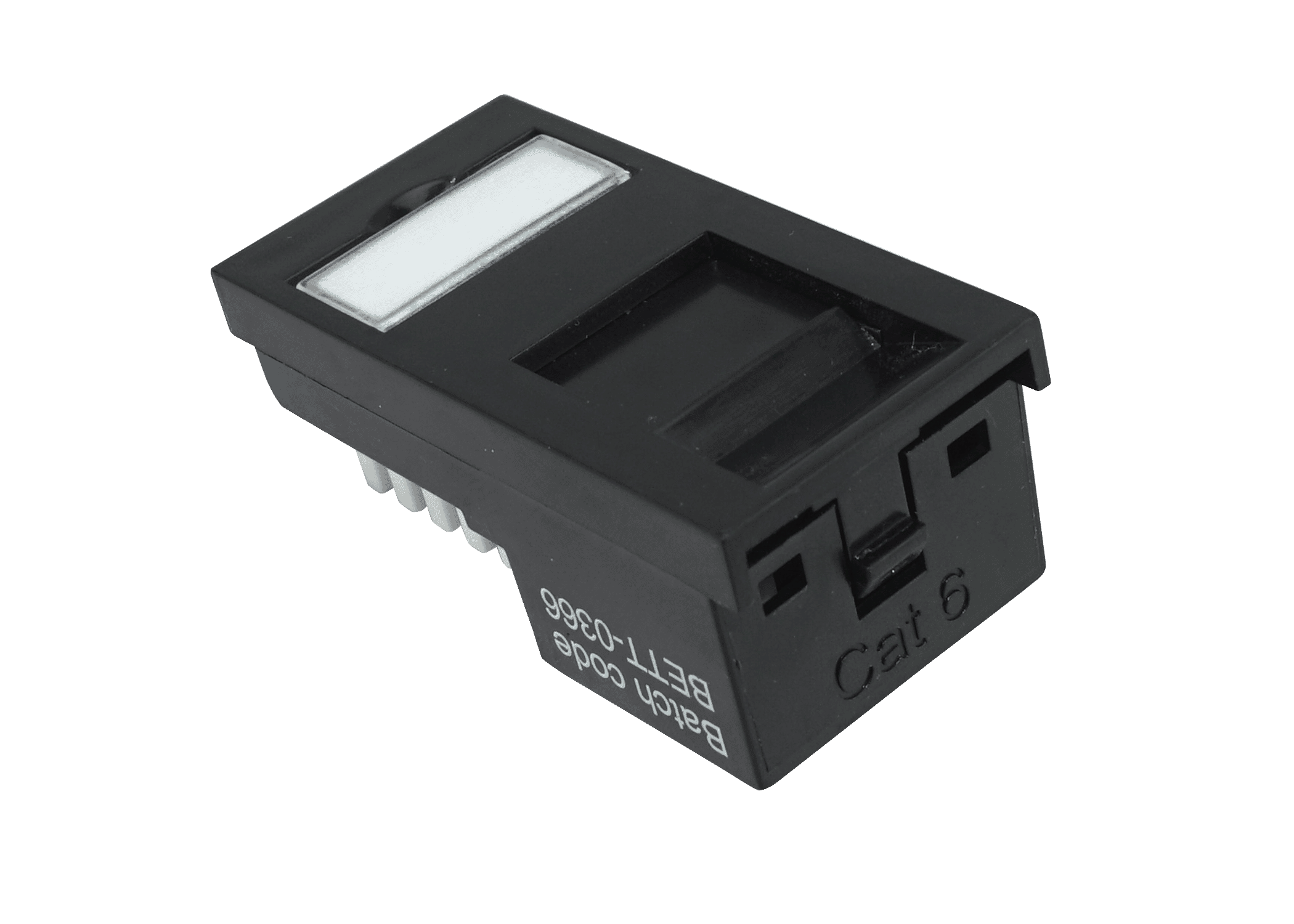 Snap-in RJ45 Euro Module for Cat 5e or Cat 6 UTP IDC (Black)