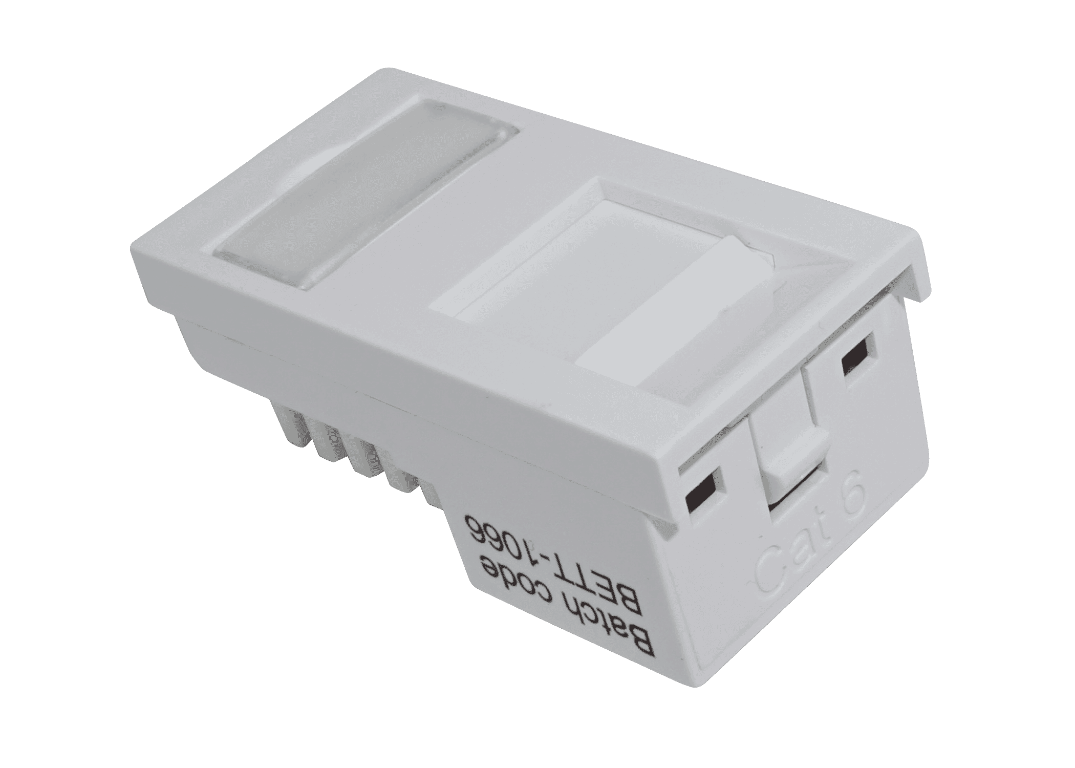 Snap-in RJ45 Euro Module for Cat 5e or Cat 6 UTP IDC (White)