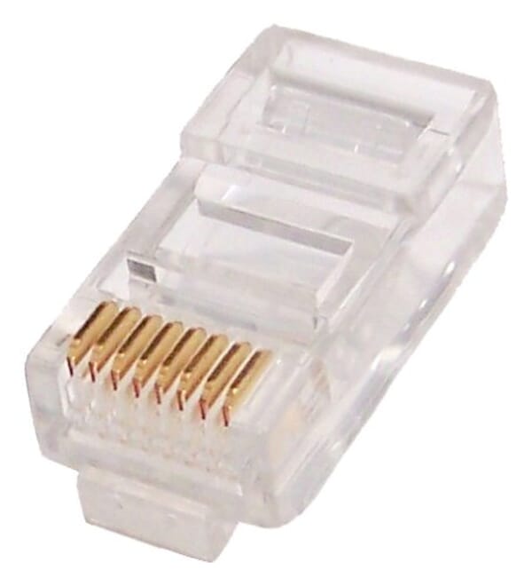 Cat 6 Solid or Stranded premium 50µ 8P8C RJ45 modular plugs (10pc ...