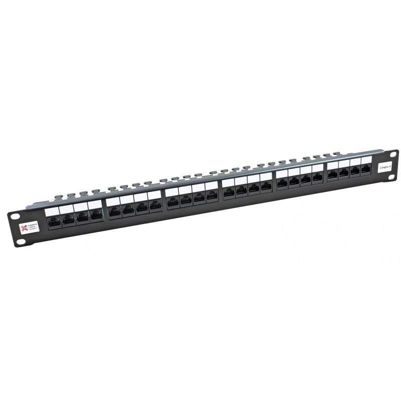 24 Port Cat 6 UTP CCS 20/20 Right Angle Patch Panel | Connectec.uk