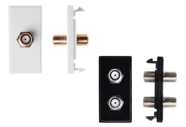 Antiference Wallplate Insert F Type TV Aerial or Satellite Socket