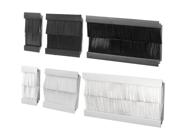 Single Euro Fit Brush Module Black 25x50mm