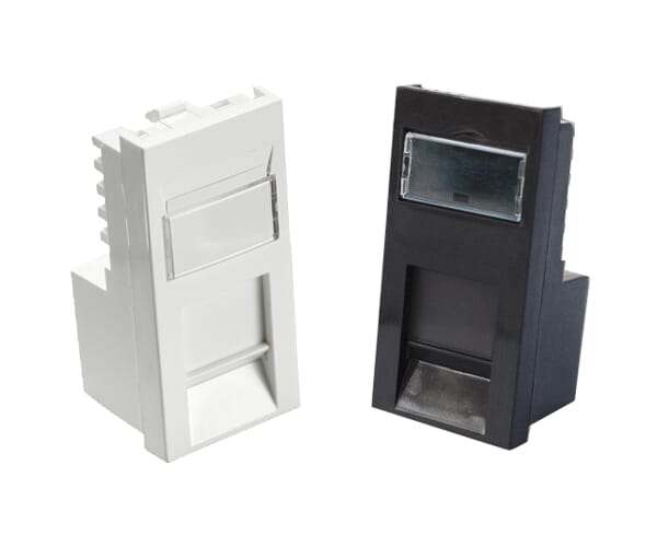 Cat 5e UTP RJ45 Euro Module White or Black