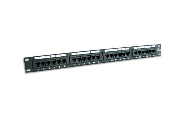 24 Port Cat 5e UTP IDC Patch Panel 1U 19" | Connectec.uk