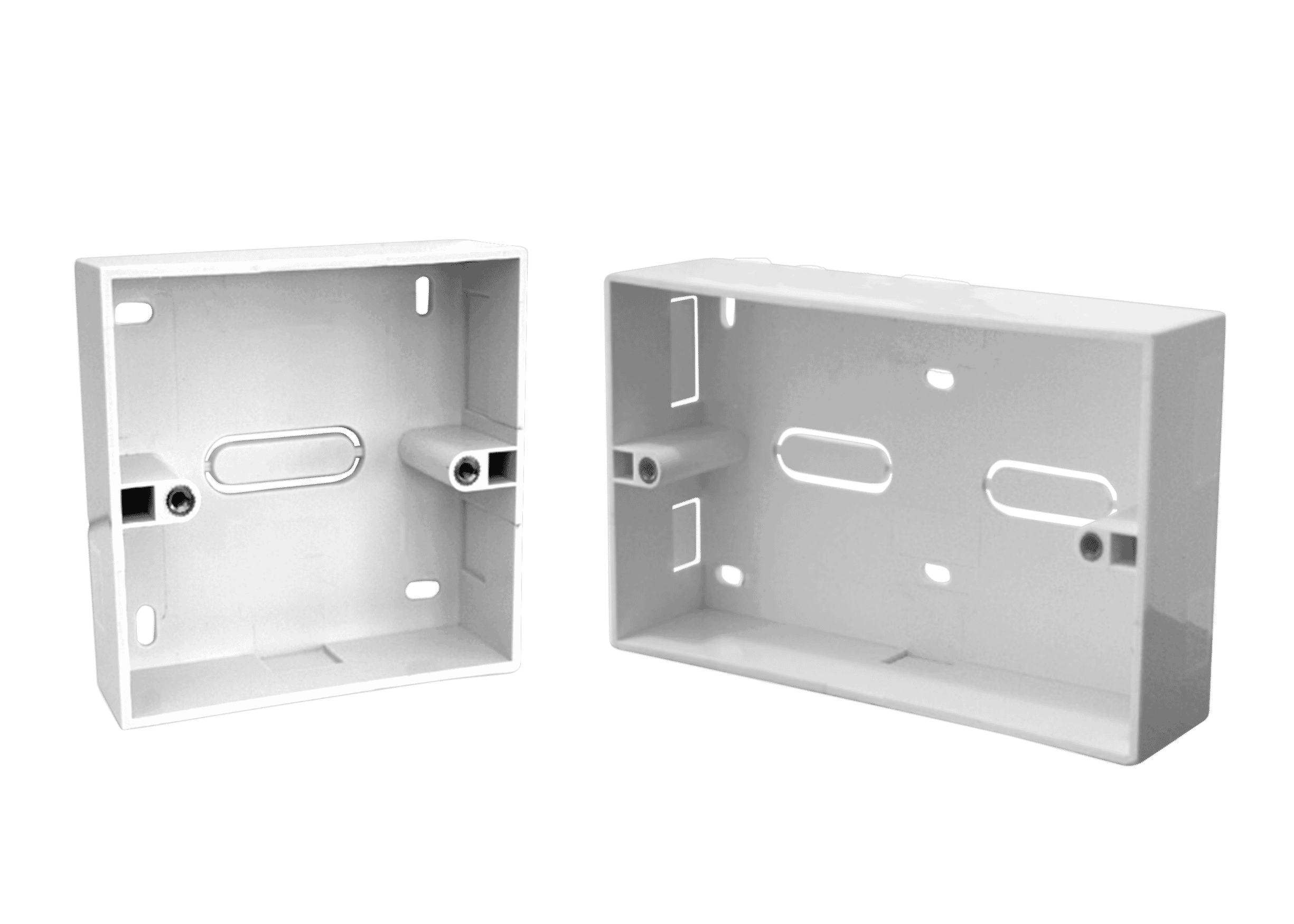 Surface Mount PVC Plastic Flame Retardant Data Back Boxes | Connectec.uk
