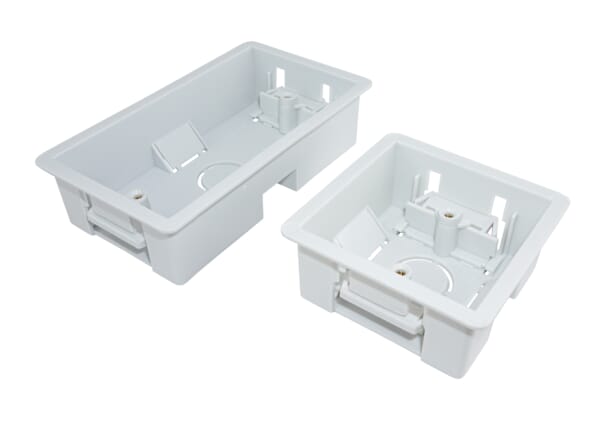 Single and Double Gang Dry Wall Dry Lining 35mm Deep Back Box