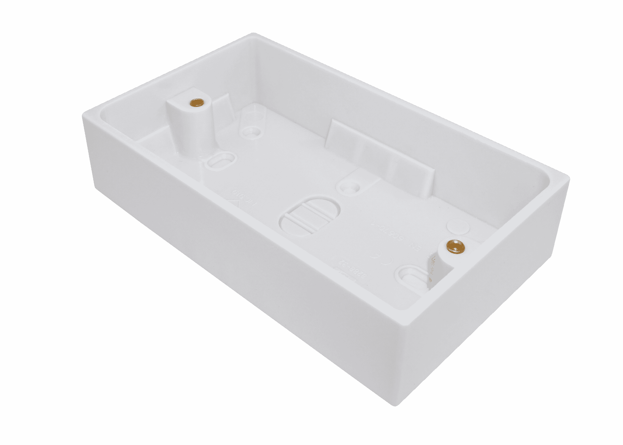 Double Gang Surface Mount 30mm Pattress