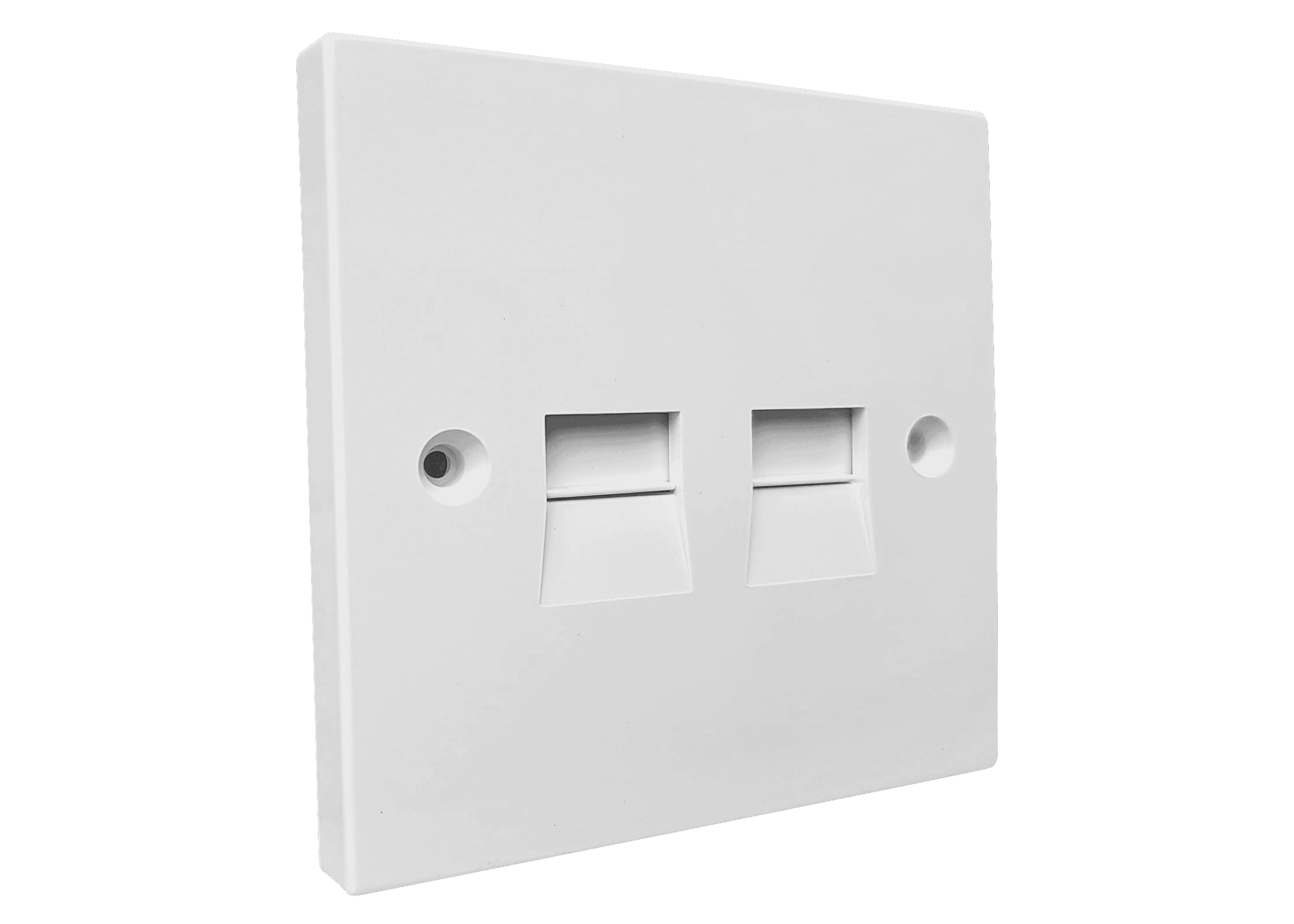 Flush Mount Twin Line Jack Telephone Sockets