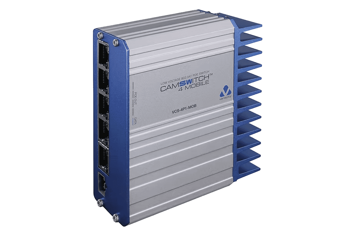 Veracity CAMSWITCH 4 PLUS VCS-4P1 Compact 802.3AT PoE 10/100 switch