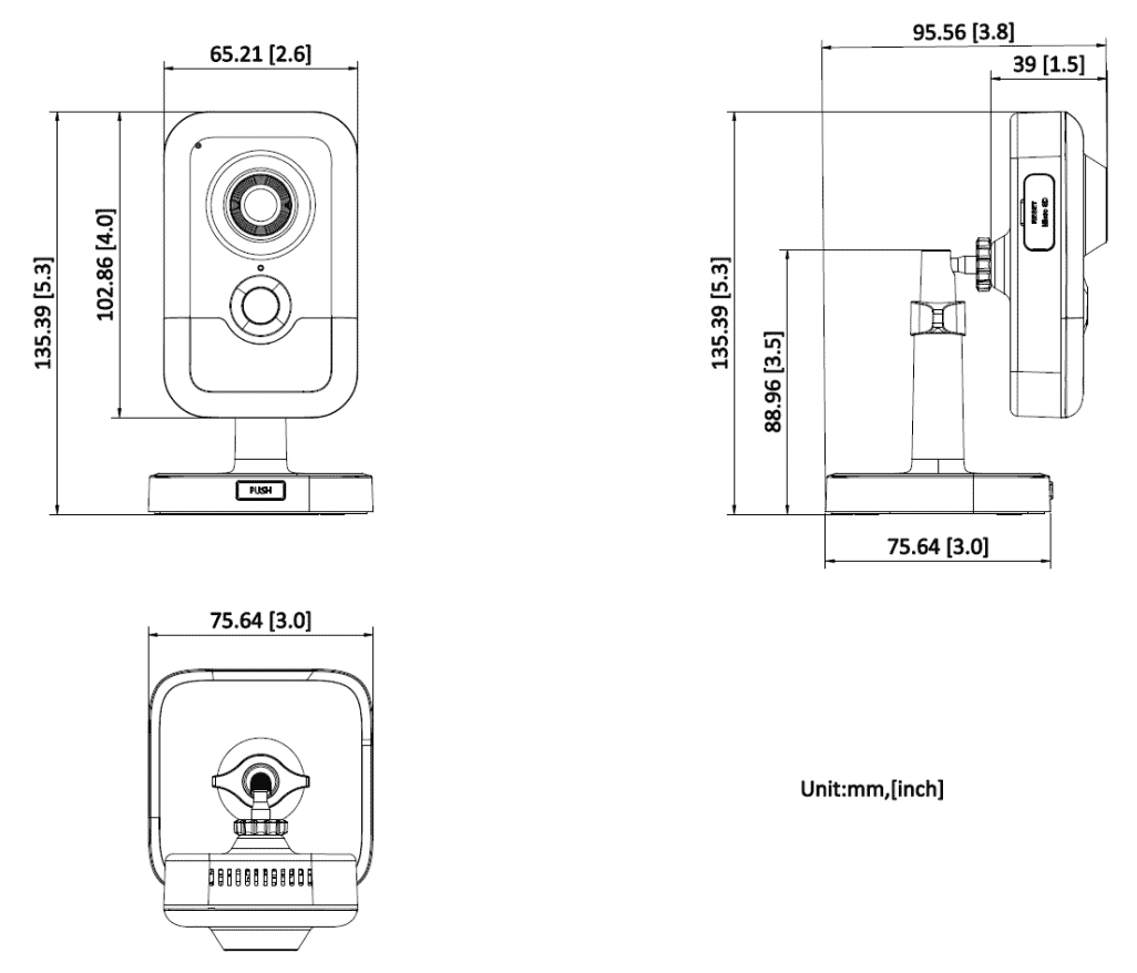 HiLook IPC-C340HA-D/W(W)(2.8mm) 4MP Indoor Network Wi-Fi Camera