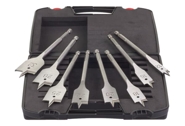 Milwaukee Flat Bit Set - 8 pcs