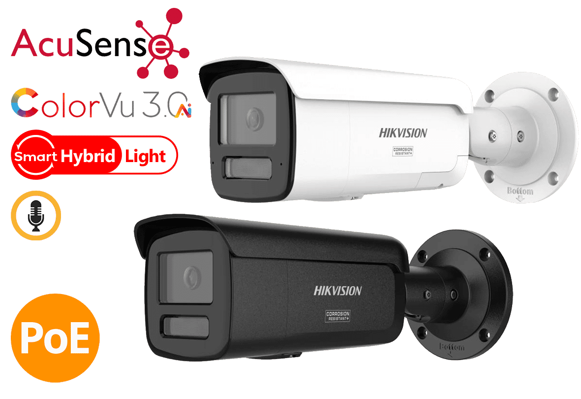 Hikvision DS-2CD2T47G3-LIY 4MP Hybrid Light ColorVu 3.0 Fixed Bullet Camera