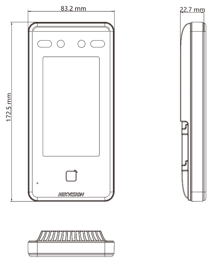 Hikvision DS-K1T341CMW 4.3 Inch Face Recognition Touch Screen Terminal