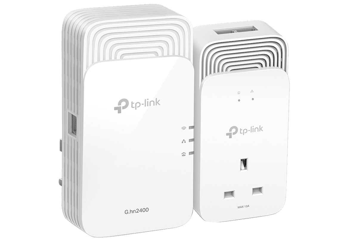 TP-LINK PGW2440 KIT G.hn2400 Powerline AX1800 Wi-Fi 6 Adapter Kit,