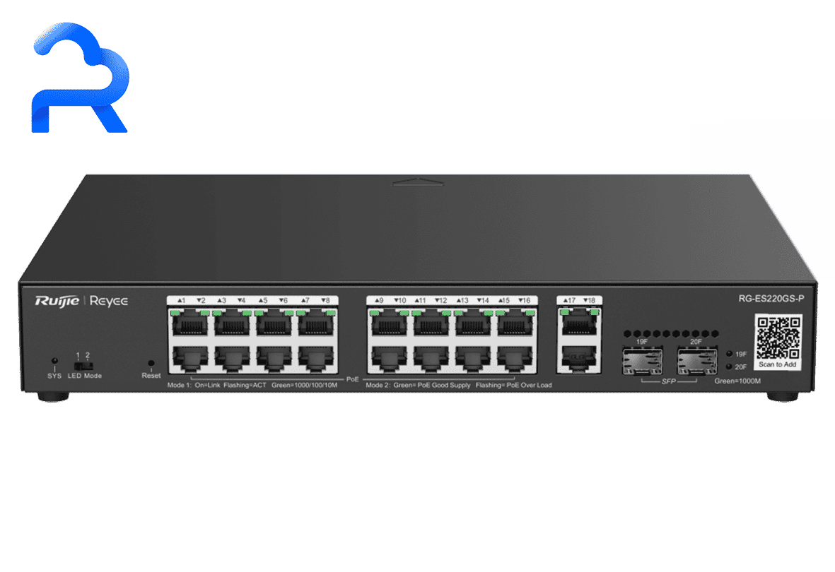Ruijie RG-ES220GS-P 20-Port Gigabit Smart POE Switch