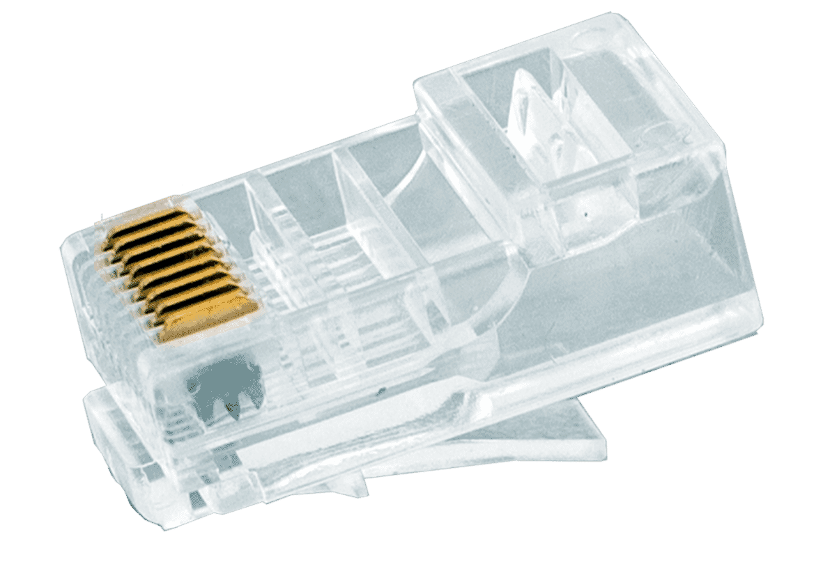 RJ45 Cat5e Modular Crimp Plug - Tub of 100