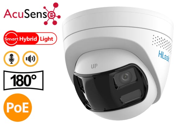 HiLook IPC-T260HAD-LUF/SL(2.8mm) 6MP Dual Lens Hybrid Light Turret Camera
