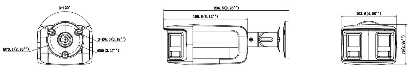 HiLook IPC-B480HAD-LUF/SL (2mm) 8MP Dual Lens Fixed Lens Bullet Camera