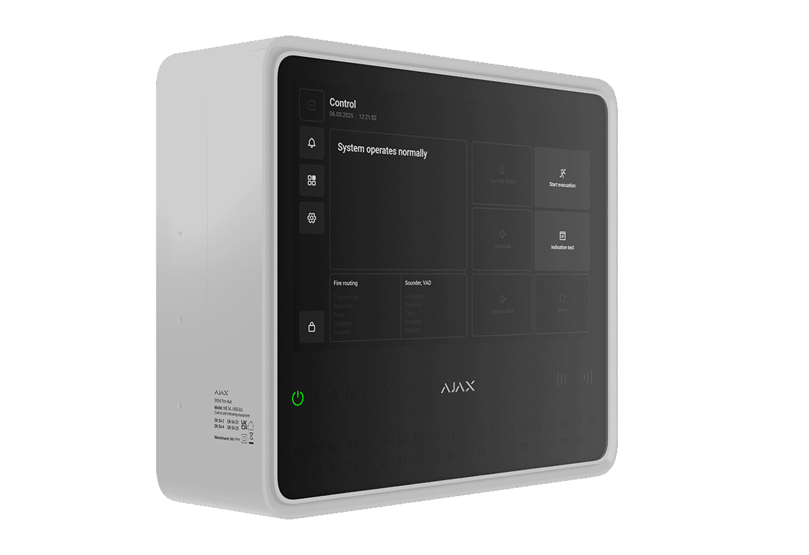 Ajax EN54 Fire Hub White - 125732.315.WH