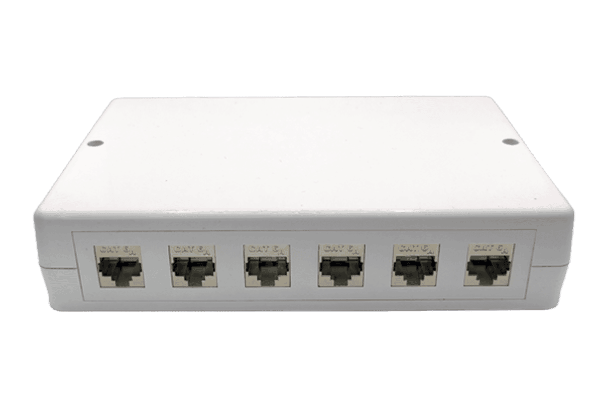 TUK 6 Way Shielded Keystone Category 6A Consolidation Point