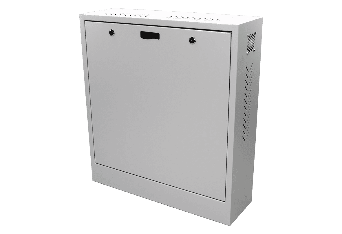 Antiference CCTVCAB CCTV Lockable 2U Security Cabinet Enclosure c/w PDU ...