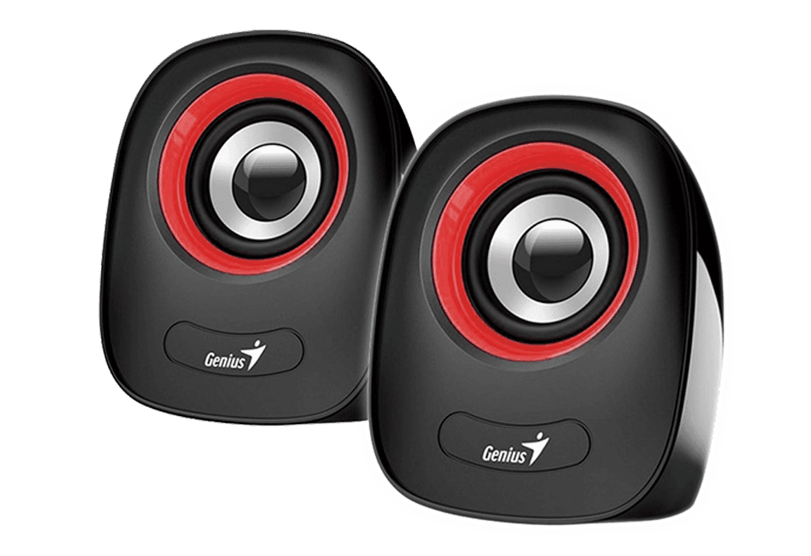 Genius SP-Q160 Red USB Powered Stereo Speakers