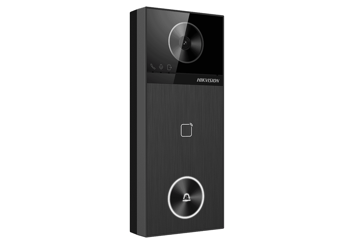 Hikvision DS-KV6114-WBE1 4MP Metal Villa Door Station, Call Button, BLACK
