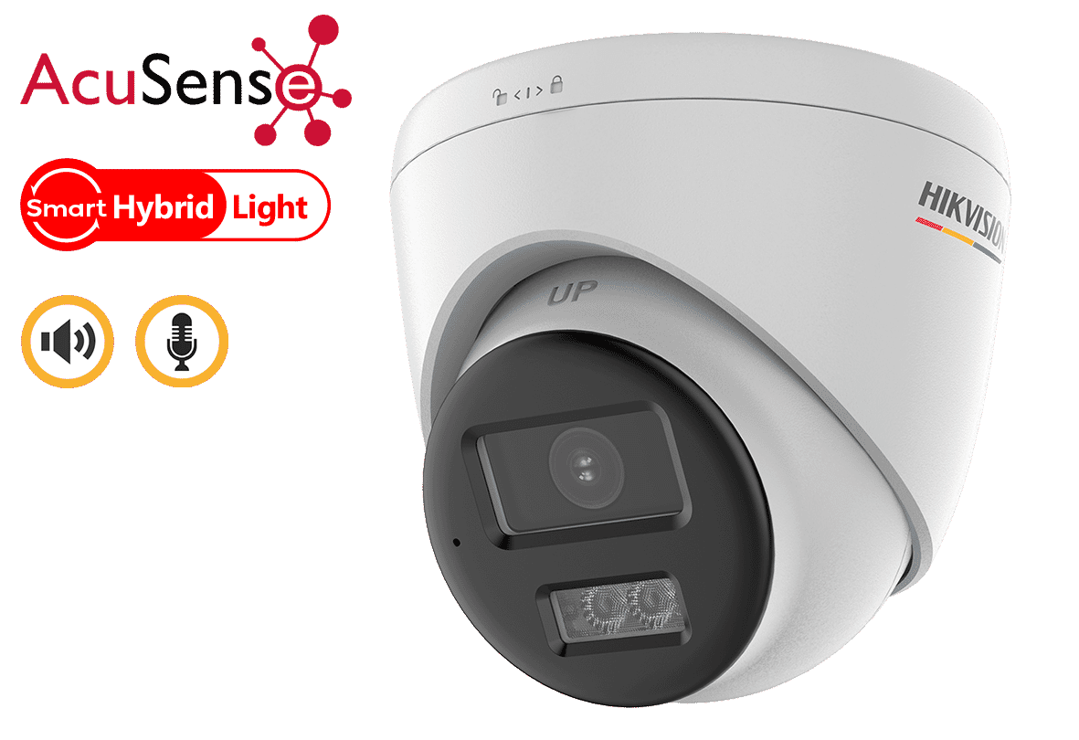 Hikvision DS-2CE72KF0T-LTS 3K Two Way Audio Fixed Turret Camera 2.8mm