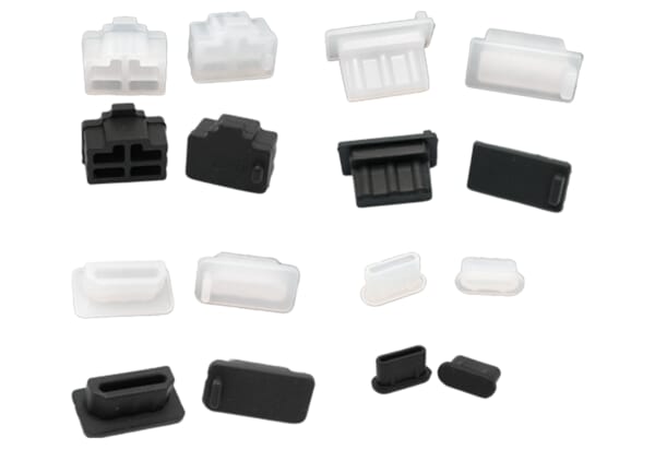 TUK USB C Silicon Port Cover - Black (Bag of 100)