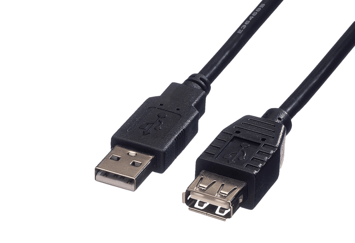 USB 2.0 Passive Extension Cable A Male to A Female | Connectec.uk