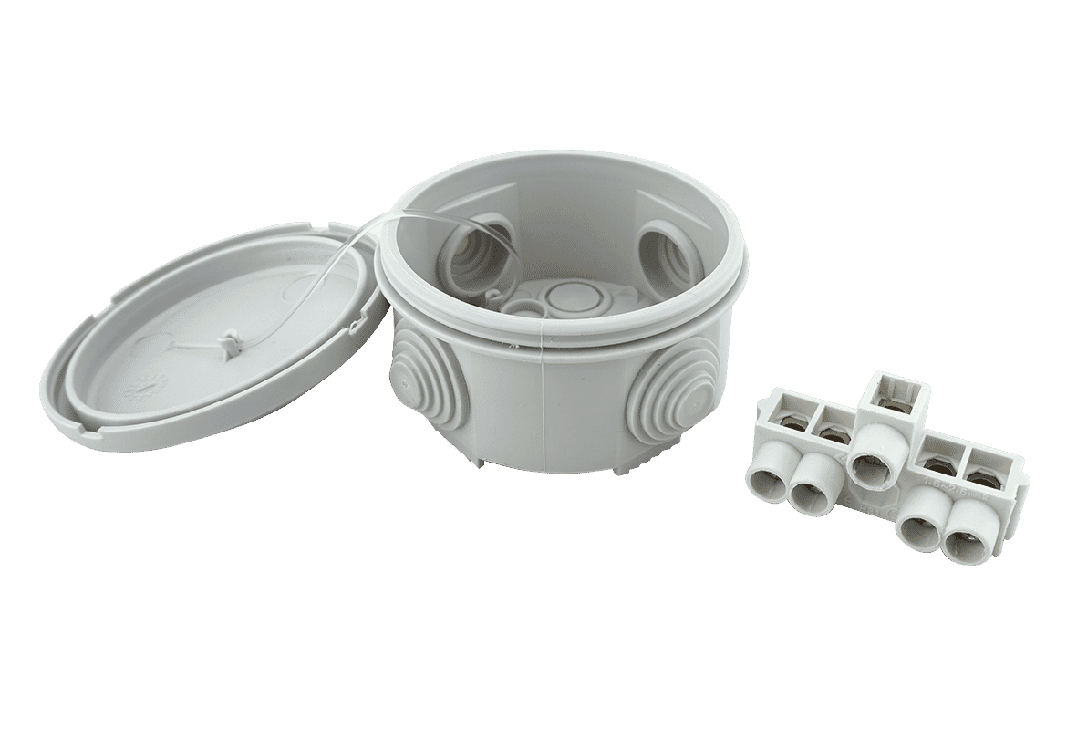 Round IP54 External Junction Box with Terminals