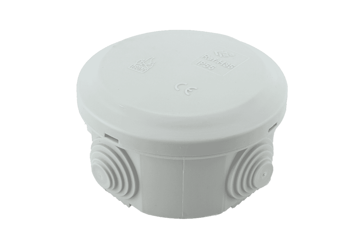 Round IP54 External Junction Box with Terminals