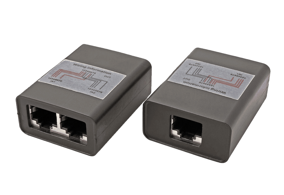 Ethernet Network Cable Splitter Adapter for 2-Devices Over 1-Cable 100Mbps