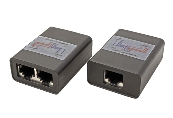 Ethernet Network Cable Splitter Adapter for 2-Devices Over 1-Cable 100Mbps