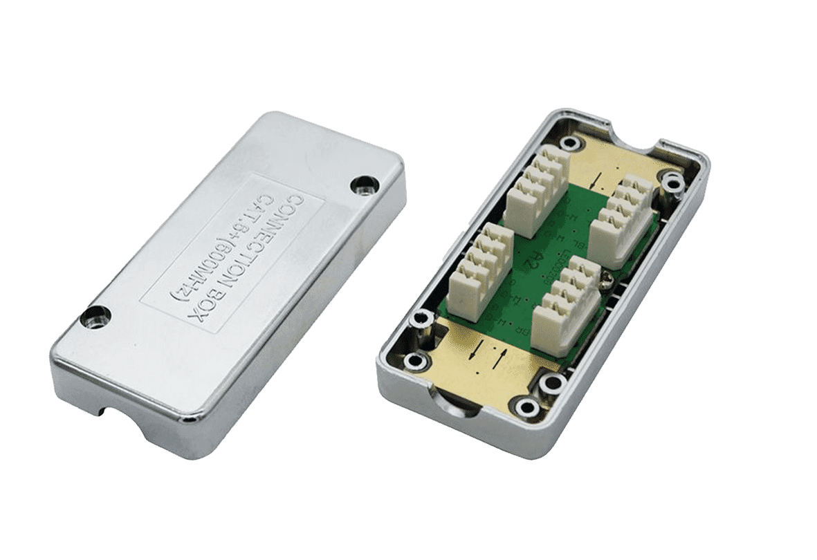 Category 6A STP Shielded inline junction box