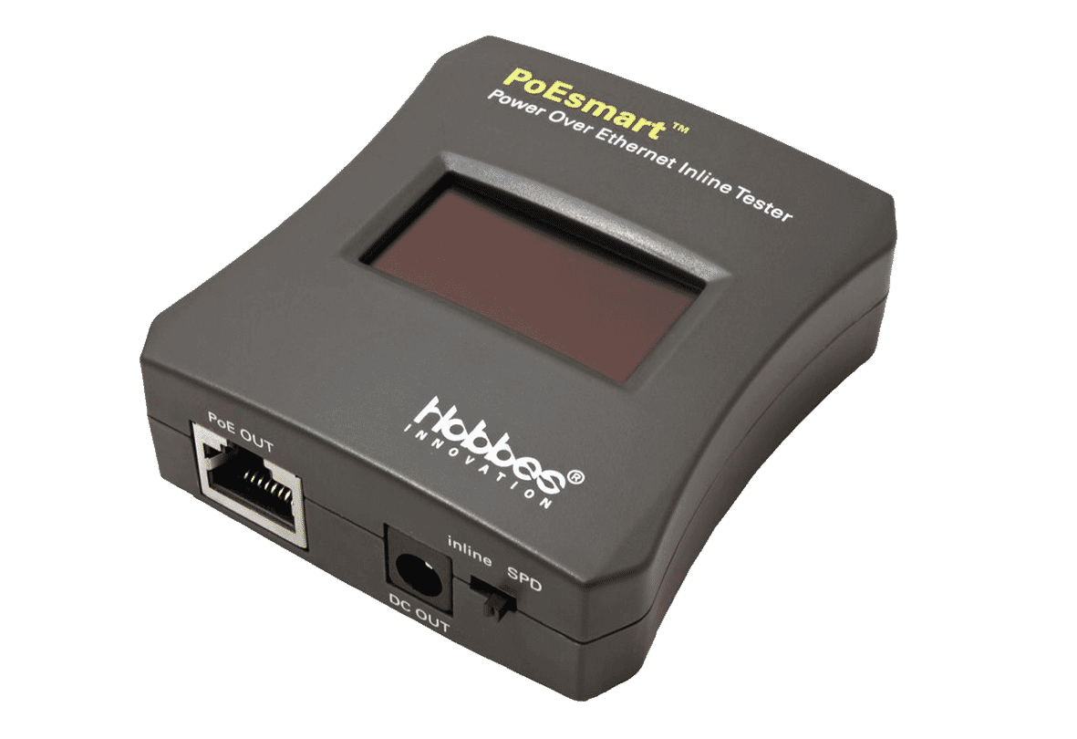 Hobbes PoESmart Power Over Ethernet (PoE) and DC Inline Tester Meter