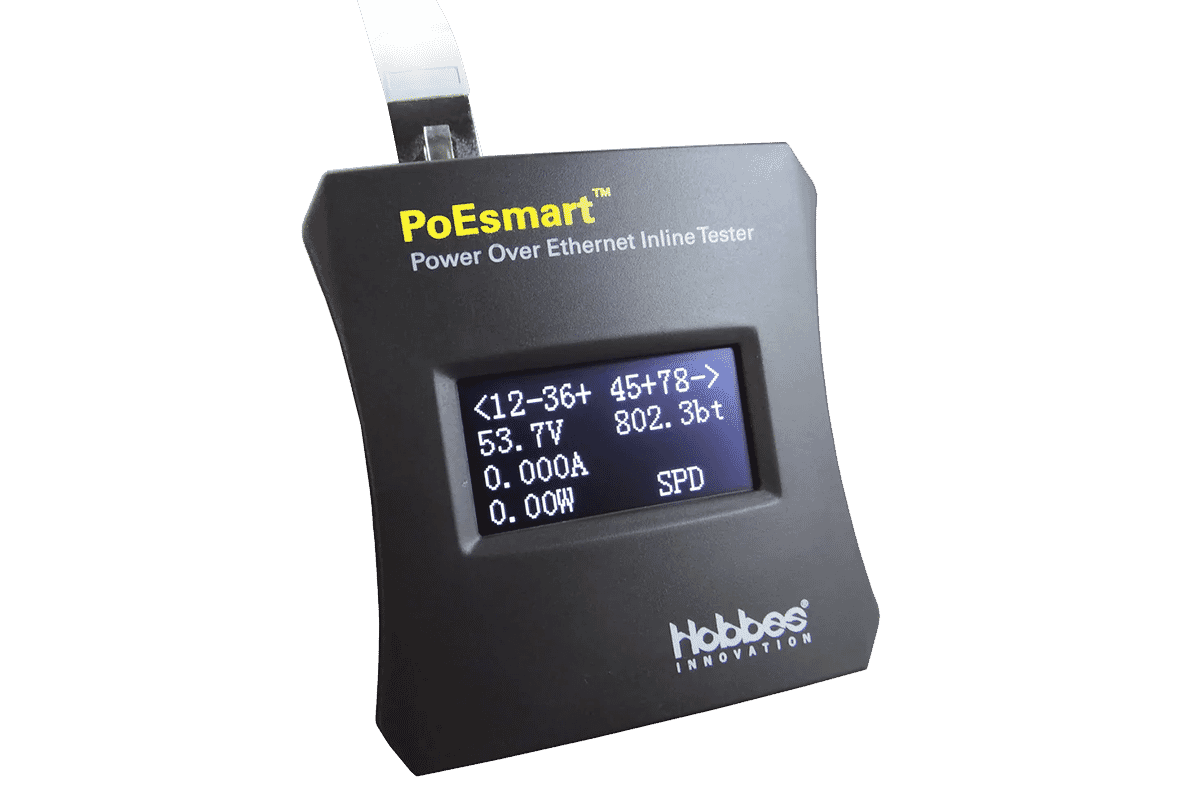 Hobbes PoESmart Power Over Ethernet (PoE) and DC Inline Tester Meter ...