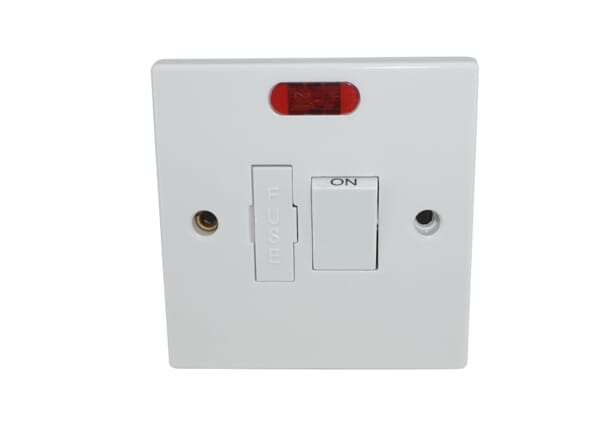 Switched 13A Fused Mains Spur with Neon