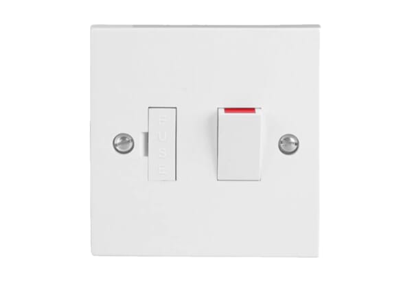 Deta 13A Switched Fused Spur Electrical Connection Unit White BS1363 Deta 13A Switched Fused Spur Electrical Connection Unit White BS1363