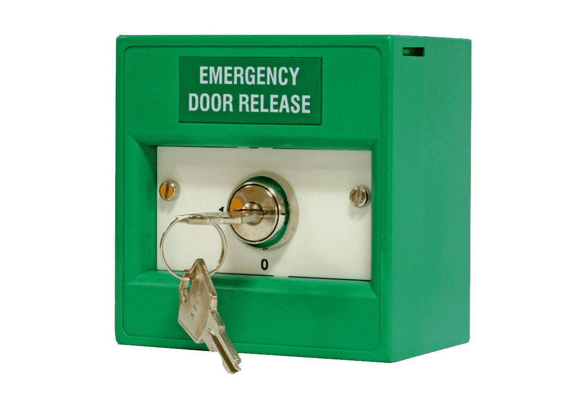 KAC K20SGS-12 Green Surface Mount Door Release 2 Position Keyswitch ...