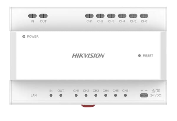 Hikvision DS-KAD706Y-S 2-Wire Intercom Master Distributor with Loop-Through