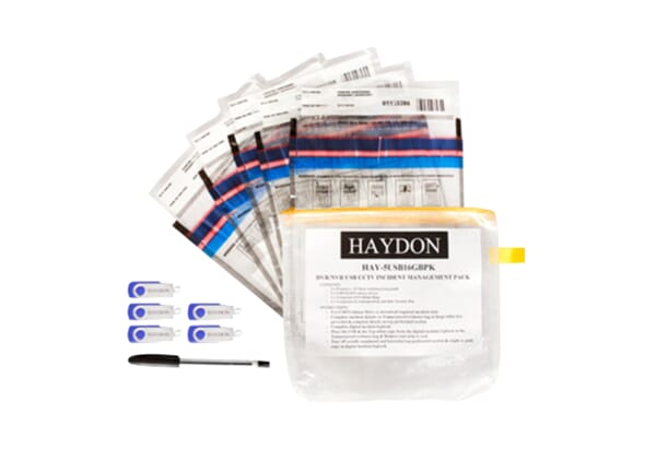Haydon HAY-5USB16GBPK 16GB USB Drives for CCTV GDPR Evidence (Pkt of 5)