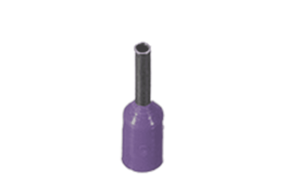 Cable End Bootlace Ferrules 0.25mm Violet (100 pack)