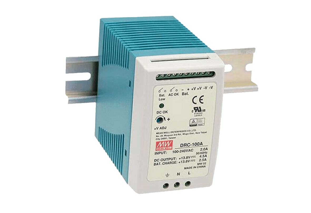 Mean Well DRC-100A 12v 100W Din-Rail Power Supply with UPS Battery ...