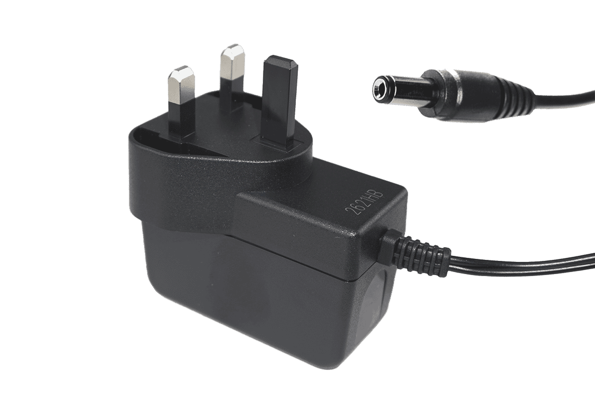5V 2.5A 12.5W DC Plug-Top Power Supply with 2.1mm Plug (UK)