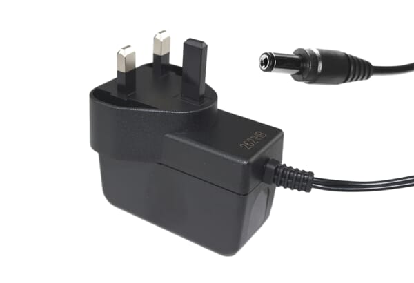 5V 2.5A 12.5W DC Plug-Top Power Supply with 2.1mm Plug (UK)