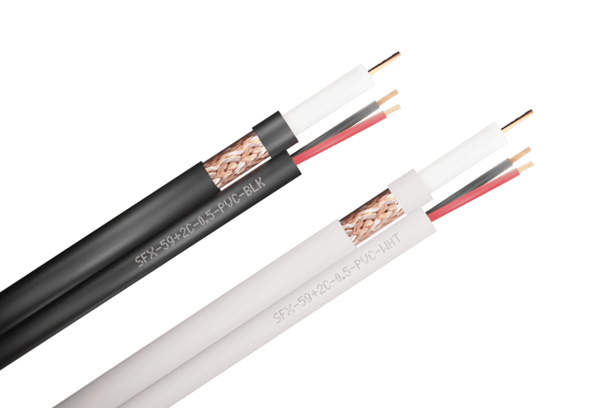 Value RG59 Coax and 0.5mm Power Shotgun Cable for CCTV