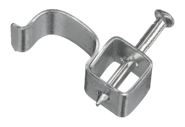 Twin and Earth Flat Cable Clips Metal 6.0mm Fire Rated 100 Pack